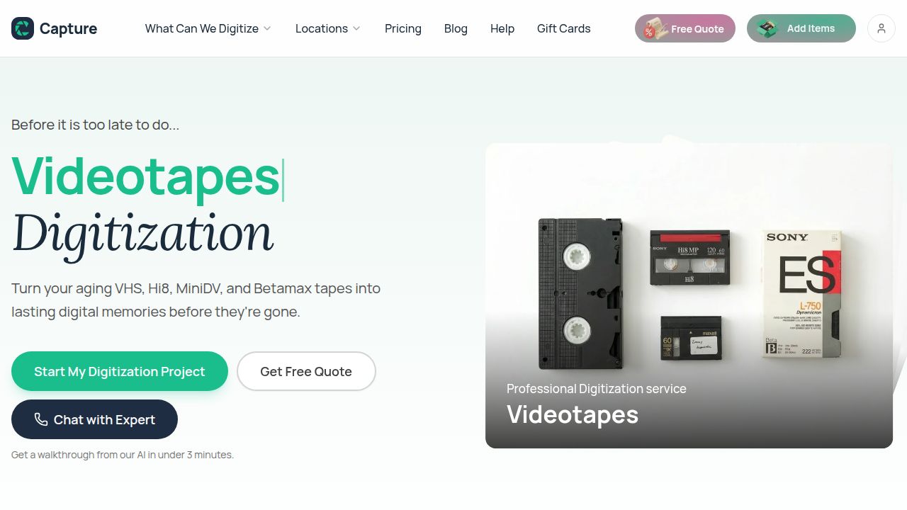 Digitize in Washington Dc — Drop-Off Locations | Capture